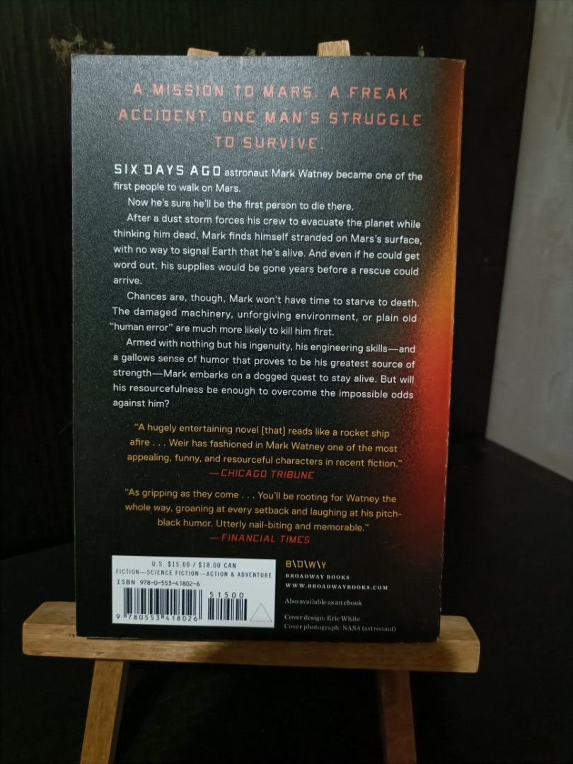 The Martian by Andy Weir, Hobbies & Toys, Books & Magazines, Storybooks ...