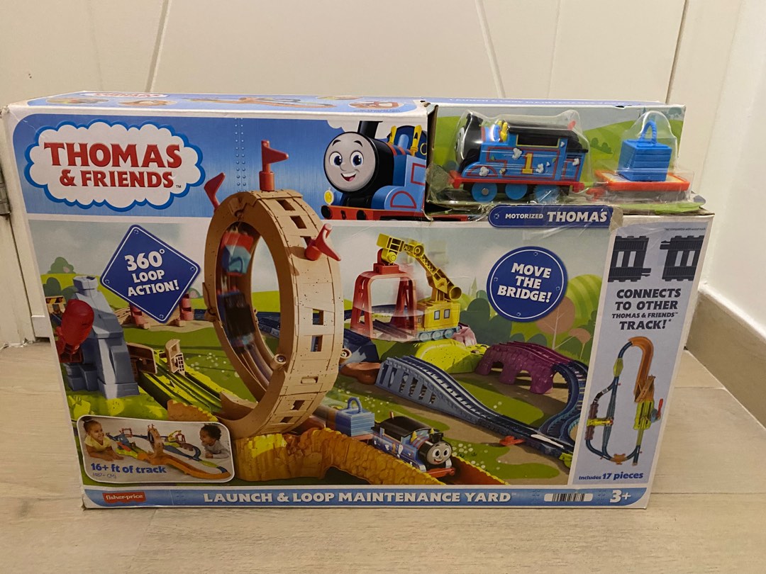 Thomas & Friends Trackmaster Launch & Loop Maintenance Yard, 興趣及遊戲, 玩具 ...