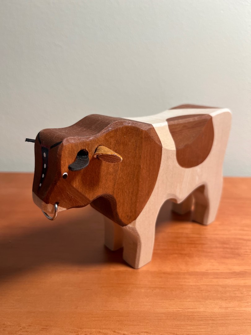 Trauffer Red Holstein Wooden Cow, Hobbies & Toys, Stationery & Craft ...