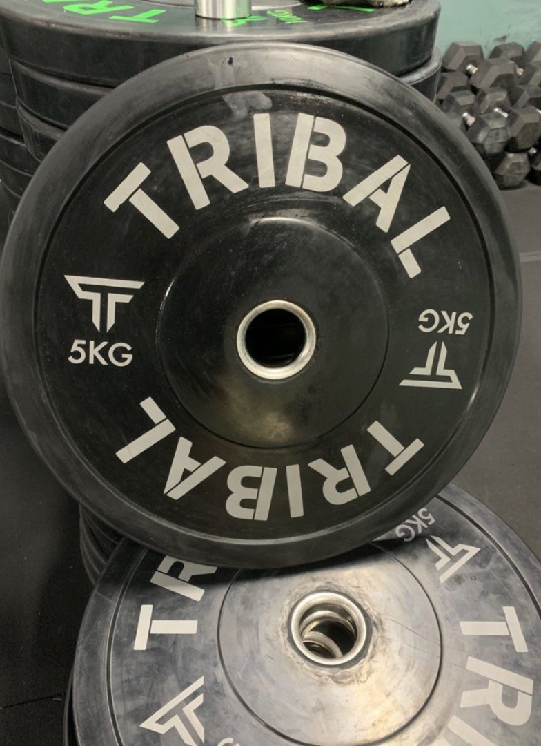 TRIBAL BUMPER PLATES 5KG TO 25KG, Sports Equipment, Exercise & Fitness ...