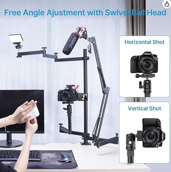 Ulanzi Flexible Desk Mount Clamp, Photography, Photography Accessories ...
