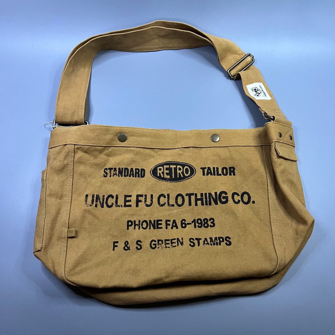 Uncle Fu - Maden - Newsboy Bag Fabric, Men's Fashion, Bags, Sling Bags ...