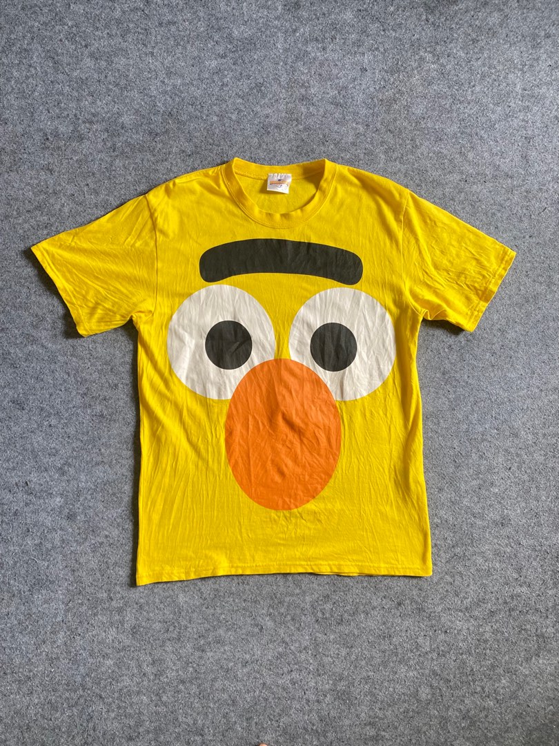 Universal studios japan bert sesame street aop, Fesyen Pria, Pakaian , Atasan di Carousell