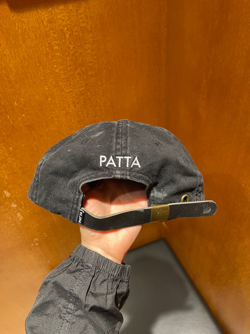 USED! Patta Cap Hat 6 panel Black Black, Men's Fashion, Watches & Accessories, Cap & Hats on ...