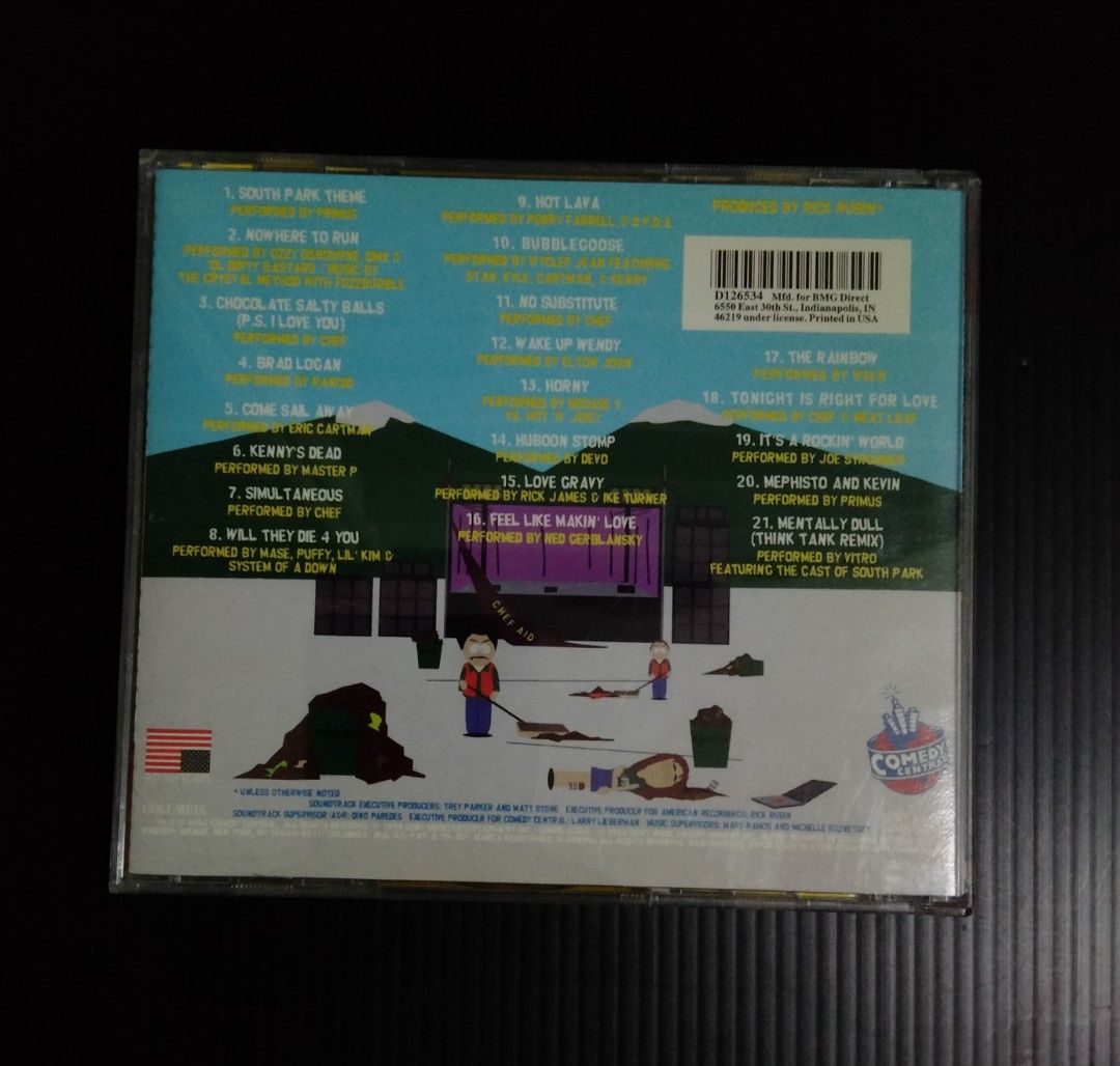 USED SOUTH PARK CHEF AID CD, Hobbies & Toys, Music & Media, CDs & DVDs ...