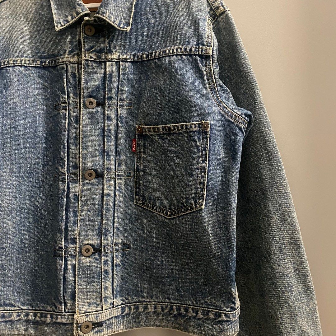 Vintage LVC Type-1 Selvedge BIG E Levis Denim Jacket, Men's Fashion ...