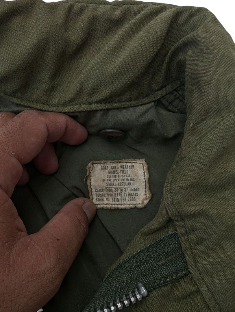 Vintage Rambo M-65 Olive Green Field Jacket General Zipper, Men's ...