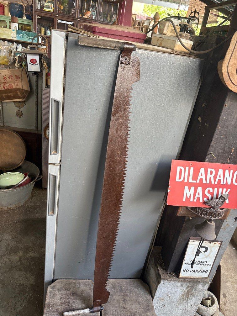 Vintage two man saw @ MT ( about 51.25 inches / 130 cm ), Furniture ...