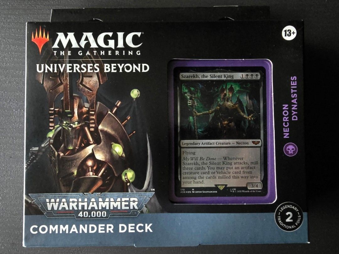 Warhammer 40k commander deck Necron Dynasties MTG Magic the gathering ...