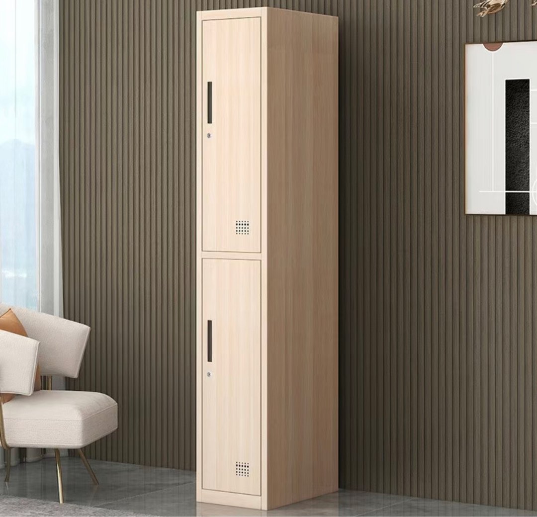 Wholesale Staff Wardrobe Dormitory Wardrobe Locker Steel Wood Grain ...