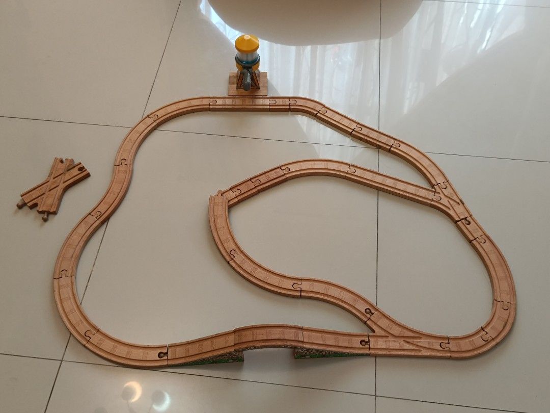 Wooden Train Track Set, Hobbies & Toys, Toys & Games on Carousell