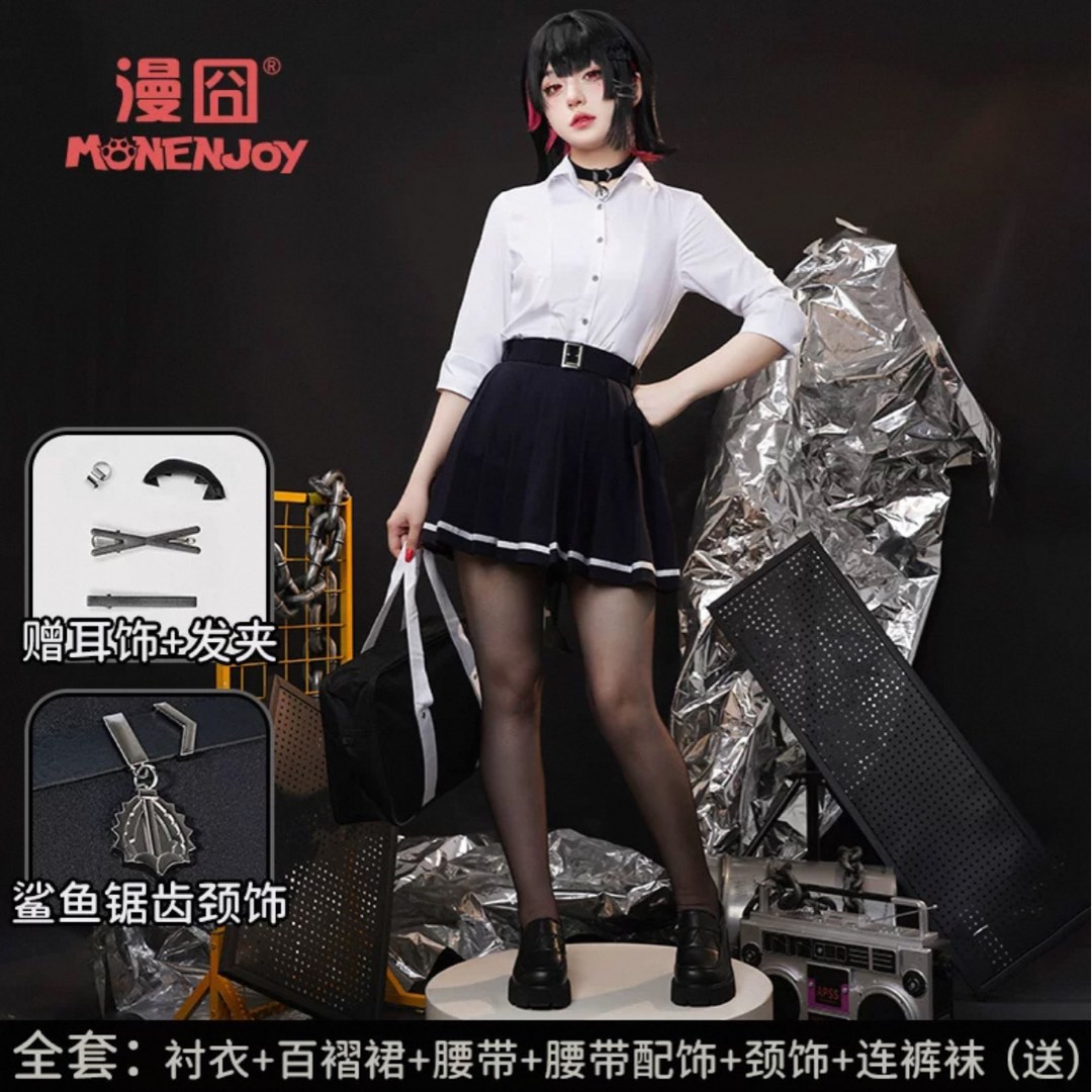 ZZZ Ellen Joe School Uniform Cosplay Zenless Zone zero, Hobbies & Toys ...