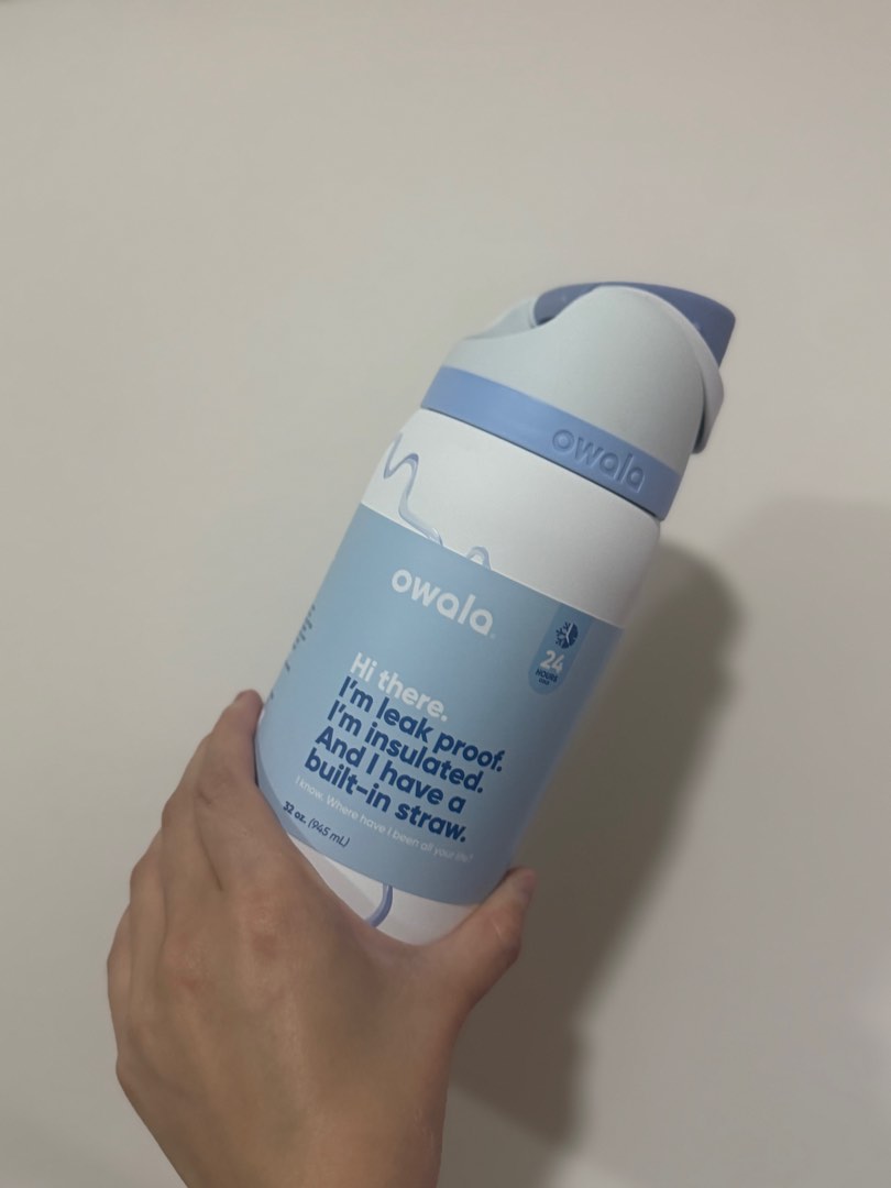 32oz Owala Water Tumbler Blue Ribbon Limited Edition, Furniture & Home ...