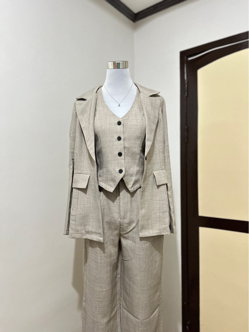 3-in-1 CEO Coordinates | Vest Coords with Coat | Blazer Vest Set ...
