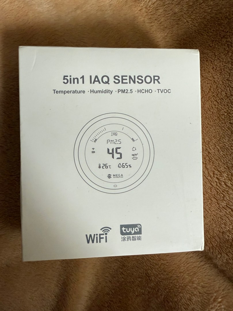 5 in 1 IAQ SENSOR 全新 智能家居, 傢俬＆家居, 其他, 家居改善及收納用品 - Carousell