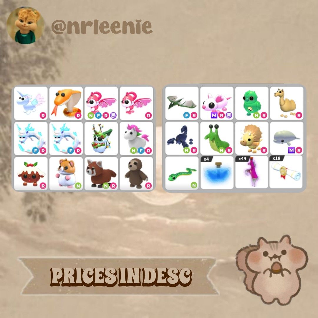 Adopt me pets - sweetheart rat, beluga, cupid dragon, unicorn, hamster ...