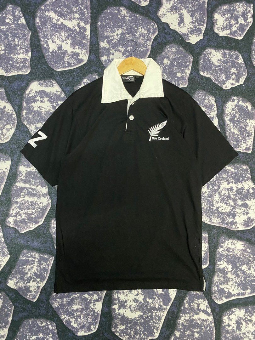 All Black New Zealand Rugby Polo, Men's Fashion, Activewear on Carousell
