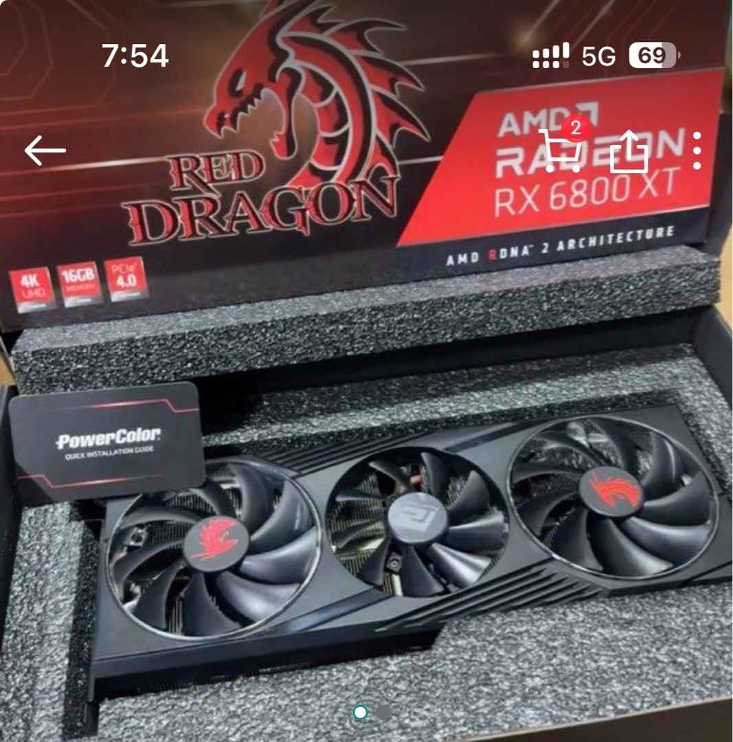 AMD Radeon RX 6800 XT Red Dragon, Computers & Tech, Parts & Accessories ...