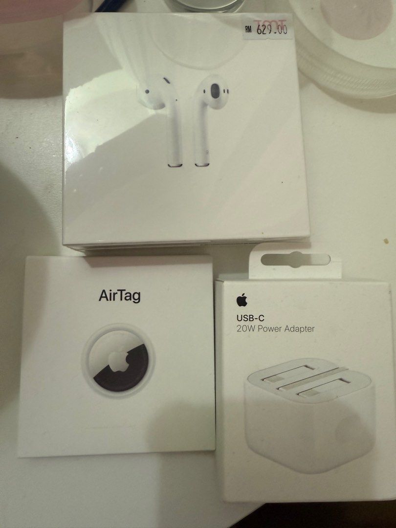 Apple AirPods, USB-C Power Adaptor and AirTag, Mobile Phones & Gadgets ...