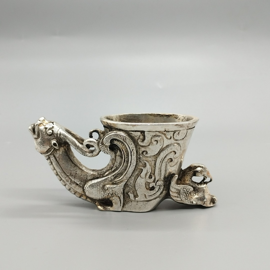 Auspicious beast Pixiu cup from the old collection旧藏瑞兽貔貅杯, Hobbies ...