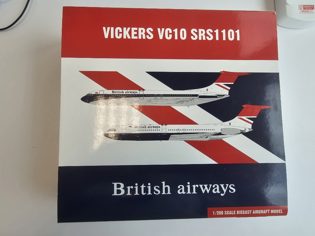 Aviation Retail Direct 1/200 scale diecast Vickers VC10 model British ...