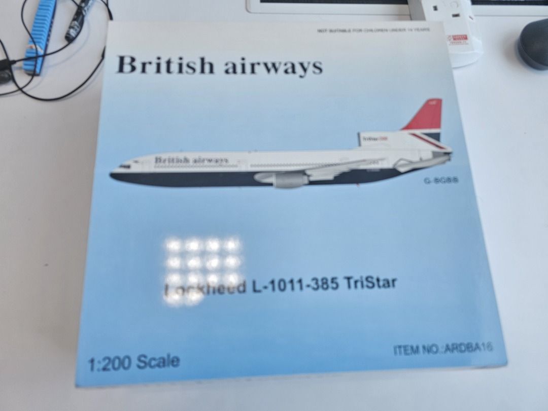 Aviation Retail Direct 1/200 scale diecast Lockheed Tristar L1011 ...