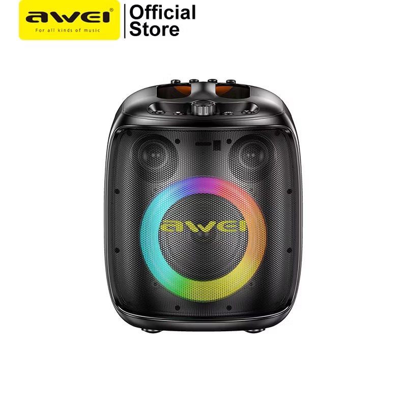 Awei KA22 50W Portable Bluetooth Speaker With RGB Lights Long Battery ...