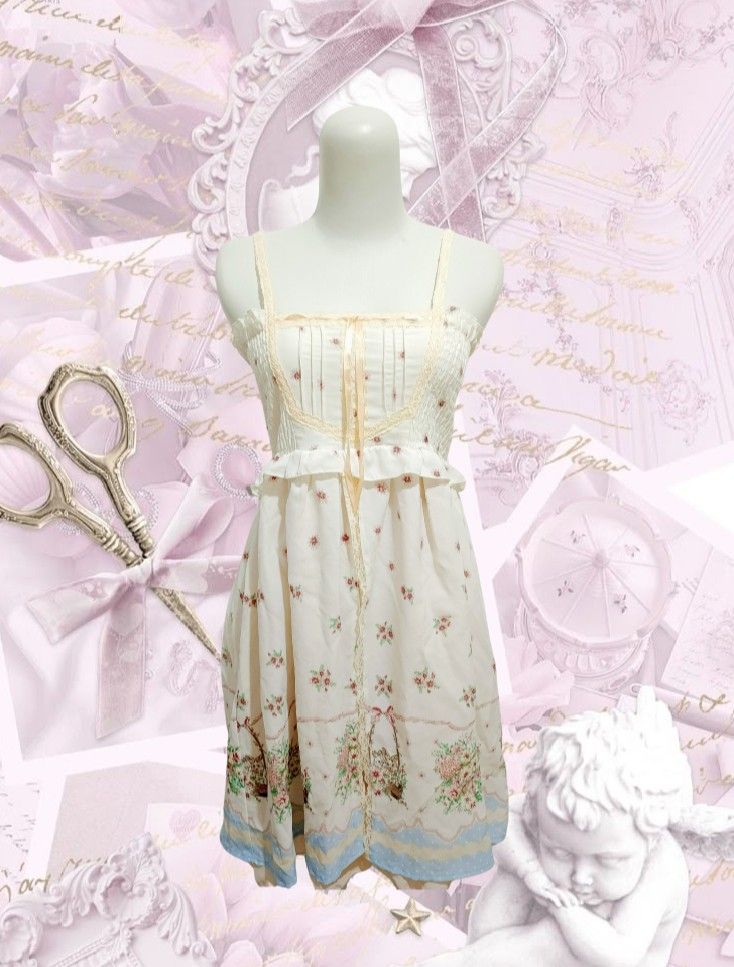 axes femme vintage floral dainty fairy pixie jfashion himekaji morikei ...