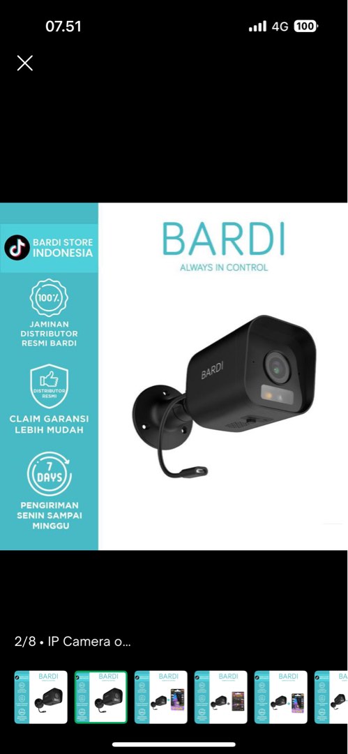 BARDI Bundling IP Camera CCTV Outdoor Static (Lite Version) + Micro SD ...