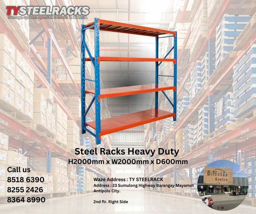 Blue-Orange Steel Rack 4S, Furniture & Home Living, Furniture, Shelves ...