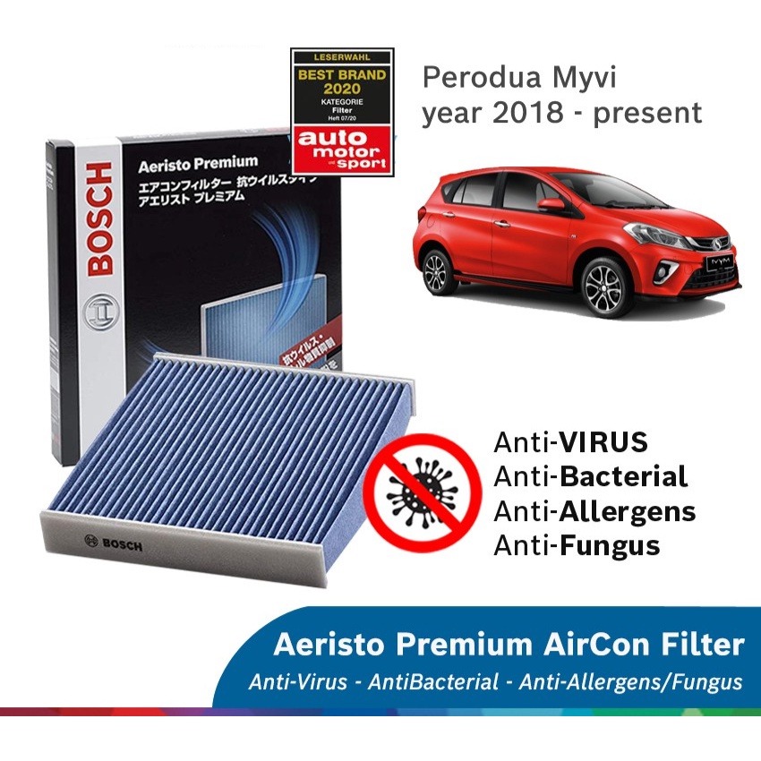 Bosch Aeristo Premium Activated Carbon Cabin Air Filter for Perodua ...
