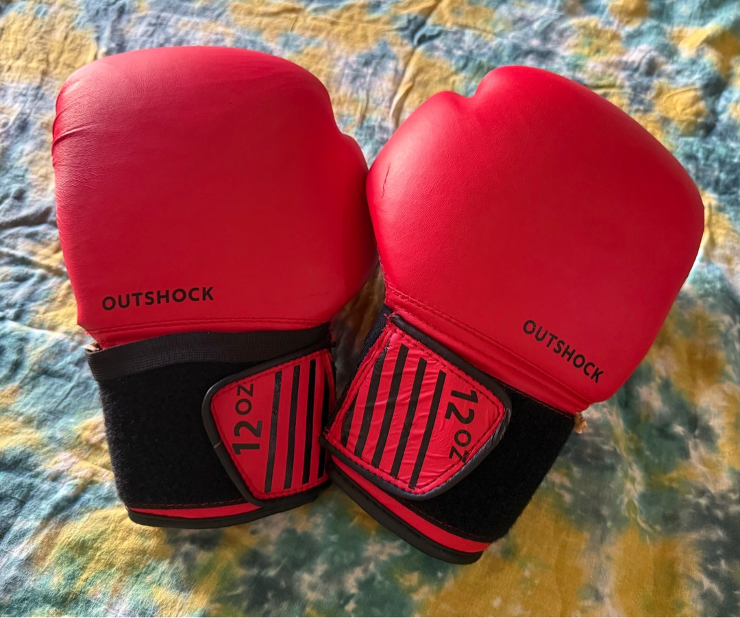 Boxing gloves 12 oz outshock, Sports Equipment, Other Sports Equipment ...