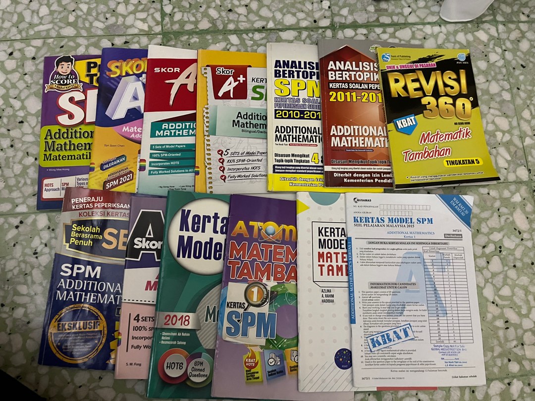 Buku Latihan Matematik Tambahan Tingkatan 4&5 SPM / Activity book ...