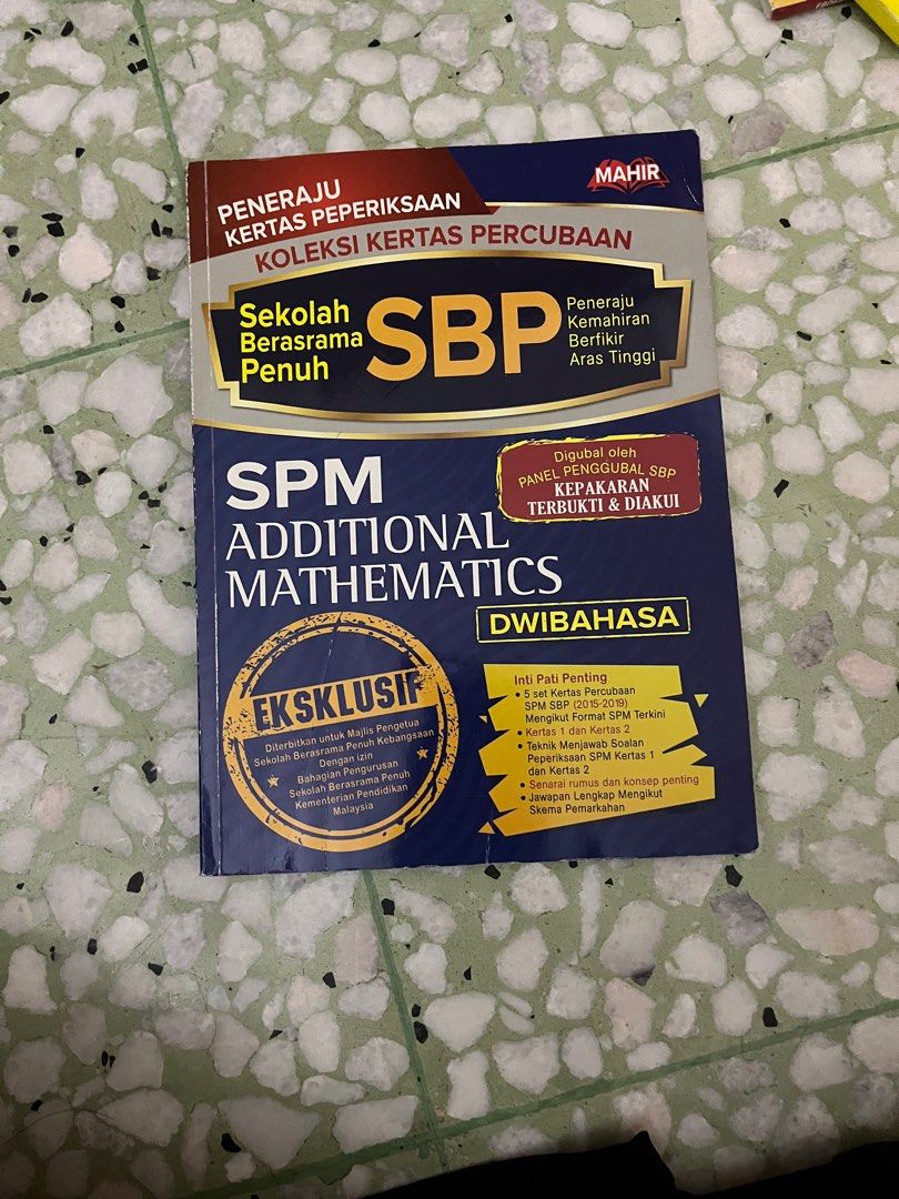 Buku Latihan Matematik Tambahan Tingkatan 4&5 SPM / Activity book ...