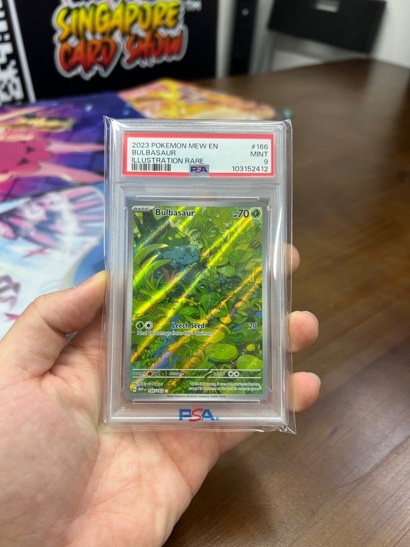 Bulbasaur #166 PSA 9 / 151 Scarlet Violet Illustration Rare IR / Pokemon TCG, Hobbies & Toys ...