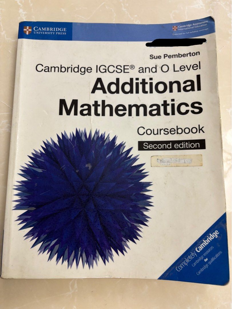 Cambridge Igcse Additional Mathematics Second Edition Coursebook And Practice Book Hobbies And Toys