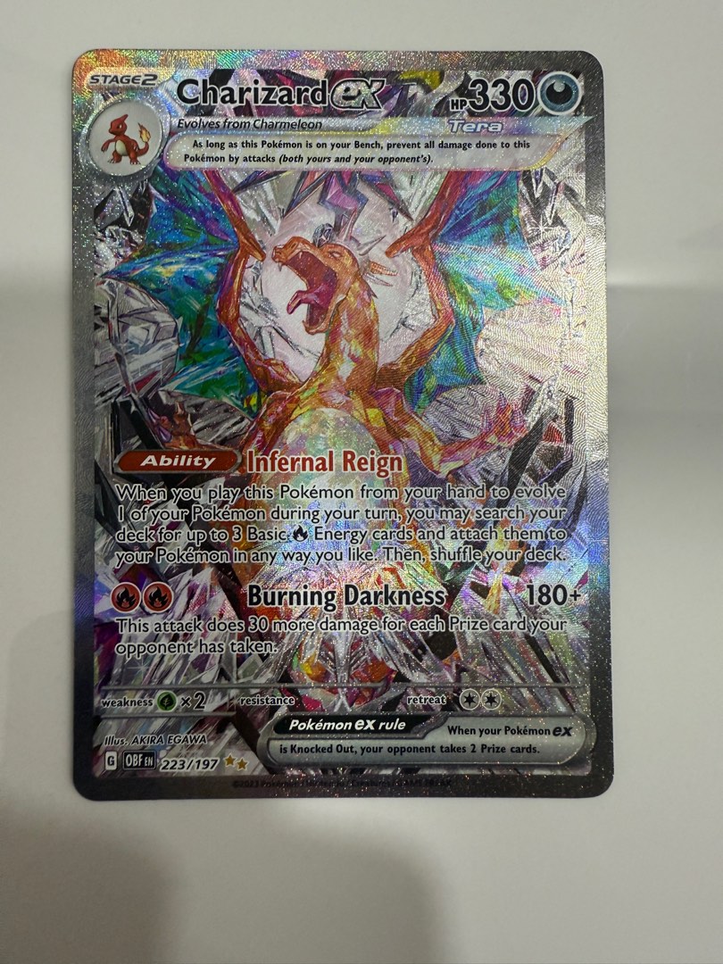 Charizard Ex 223/197 SIR Pokemon Obsidian Flames OBF, Hobbies & Toys ...