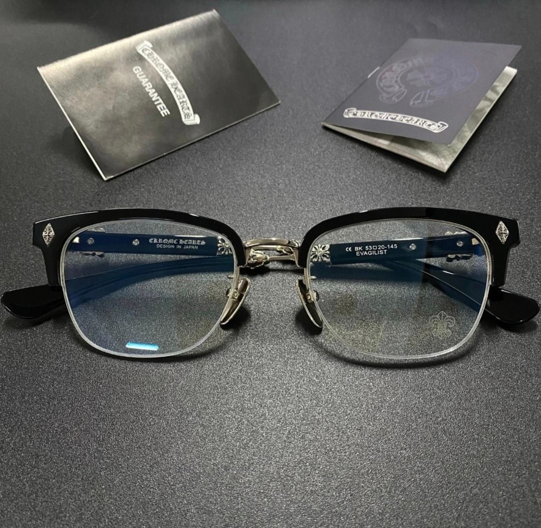 Chrome Hearts EVAGILIST Business blue light blocking Pure titanium ...