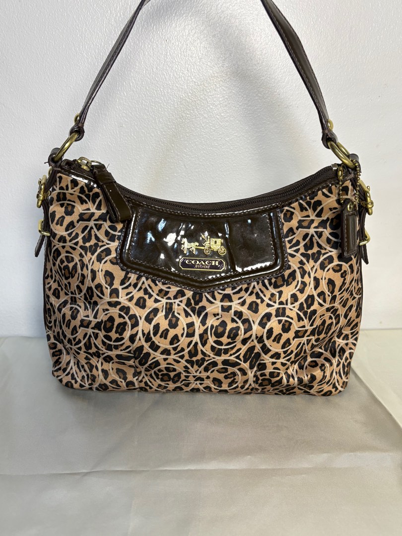 Coach Leopard Print Shoulder Bag, Luxury, Bags & Wallets on Carousell
