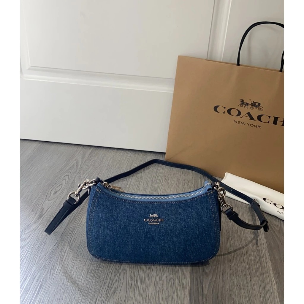 Coach Teri Shoulder Bag In Denim (Women Crossbody Sling Shoulder Bag ...