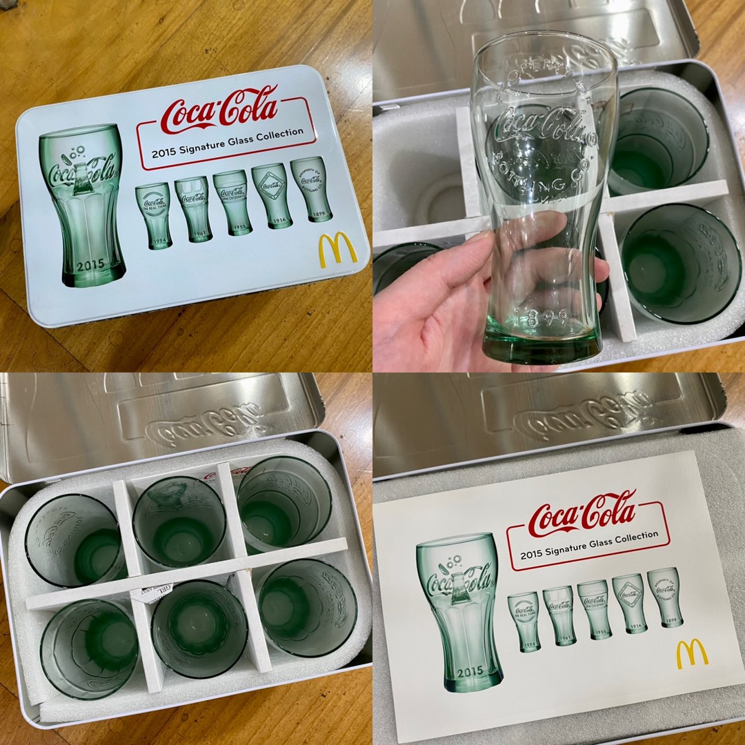 Coca Cola 2015 Signature Glass Collection, Hobbies & Toys, Memorabilia ...