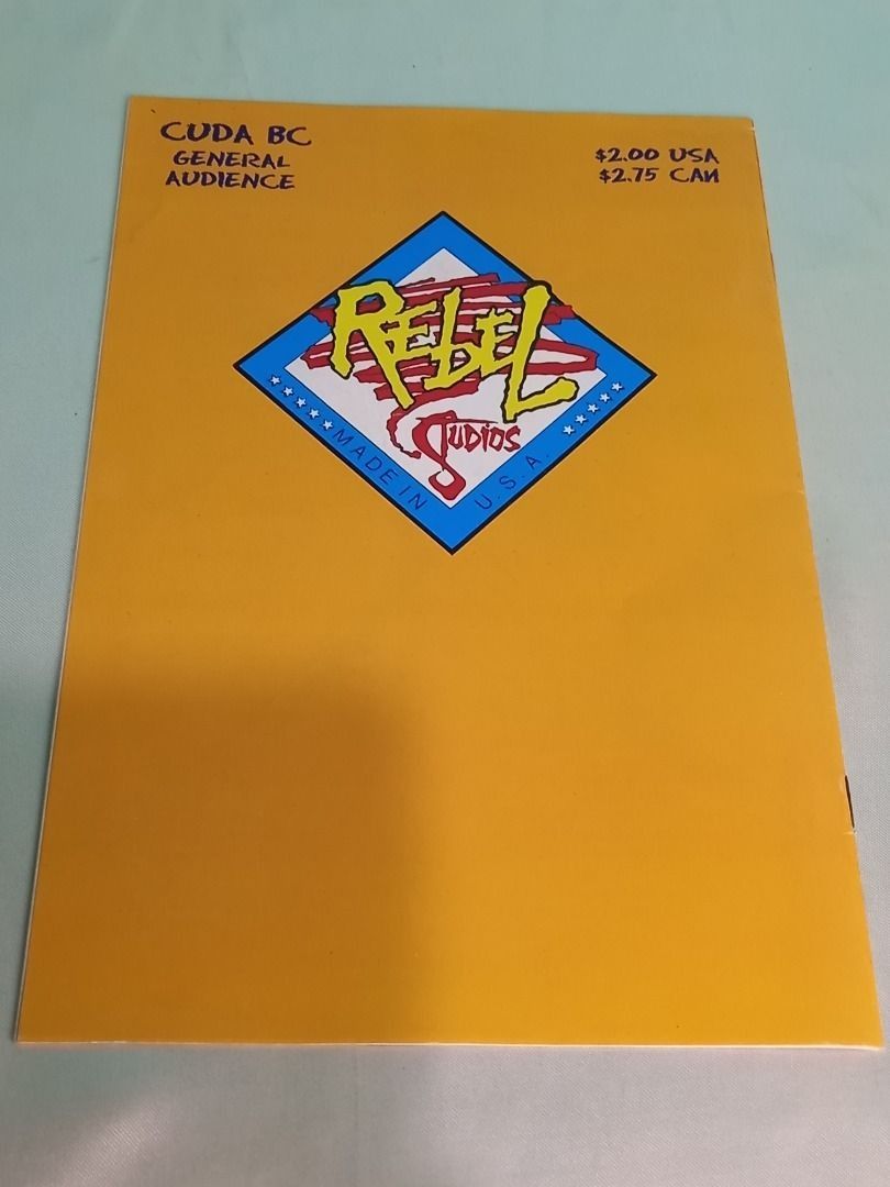 Cuda B.C. Vol.1 #1 Rebel Studios Timothy Vigil First Printing 1995 ...