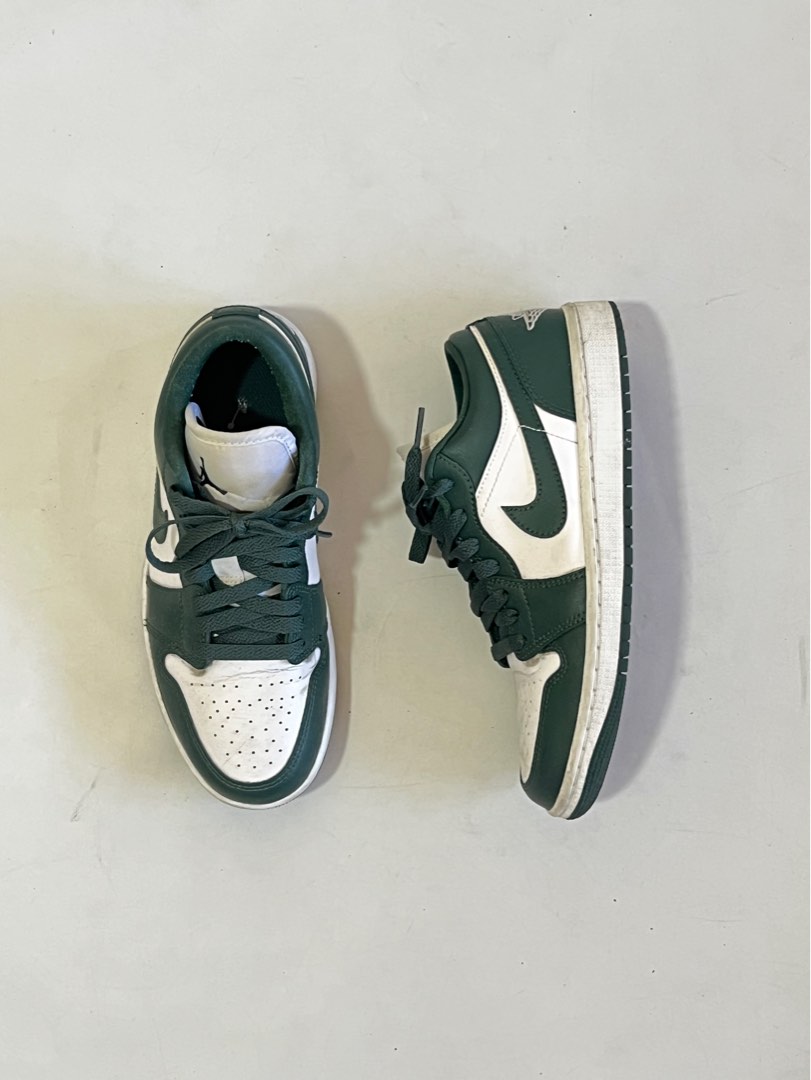 dark green nike air jordan 1 sneakers shoes | y2k coquette dainty ...