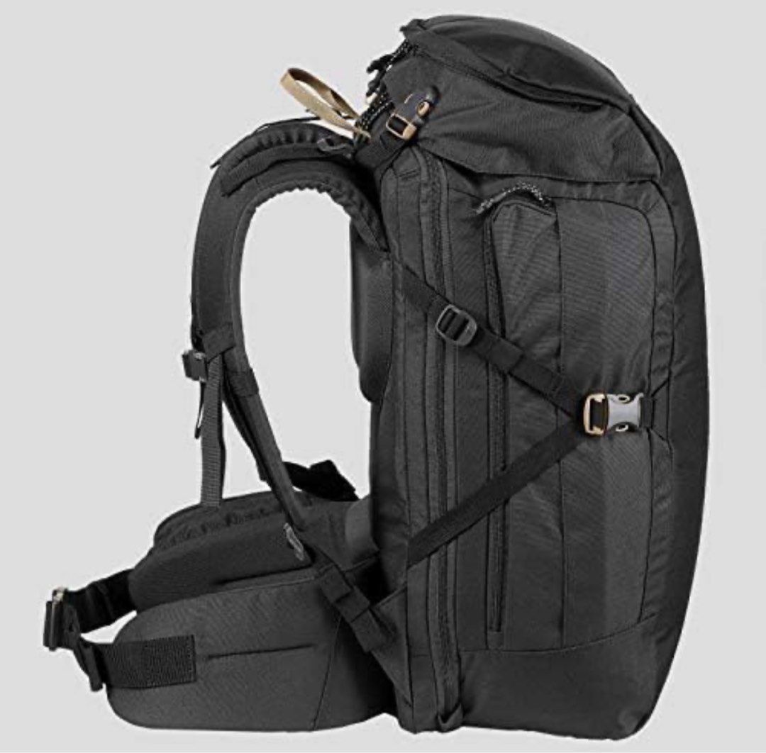 Decathlon Forclaz Travel 100 Trekking Backpack, Black, 40 Liter ...