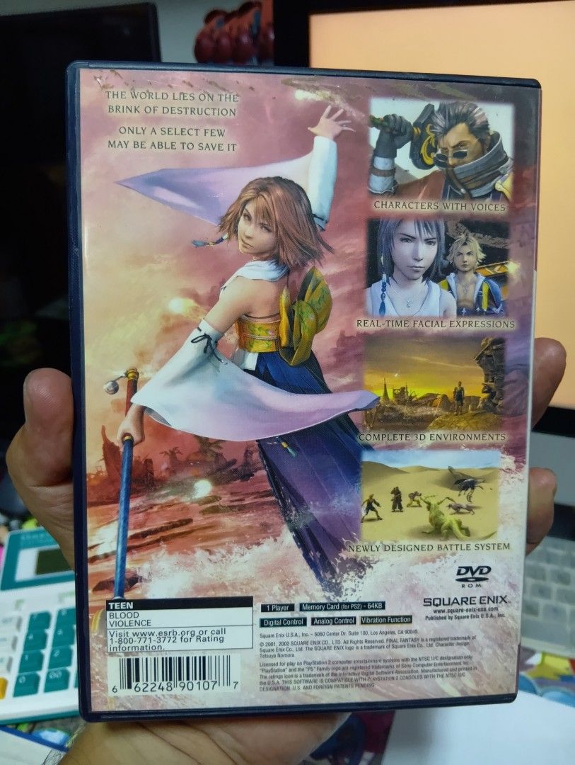 Final Fantasy X PS2 Sony Playstation 2 Game, Video Gaming, Video Games ...