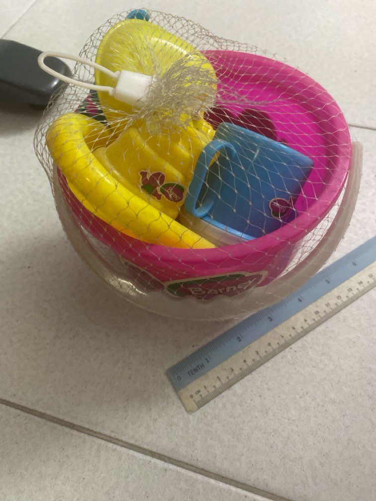 Free to bless BN Barney sand bucket, Hobbies & Toys, Toys & Games on ...