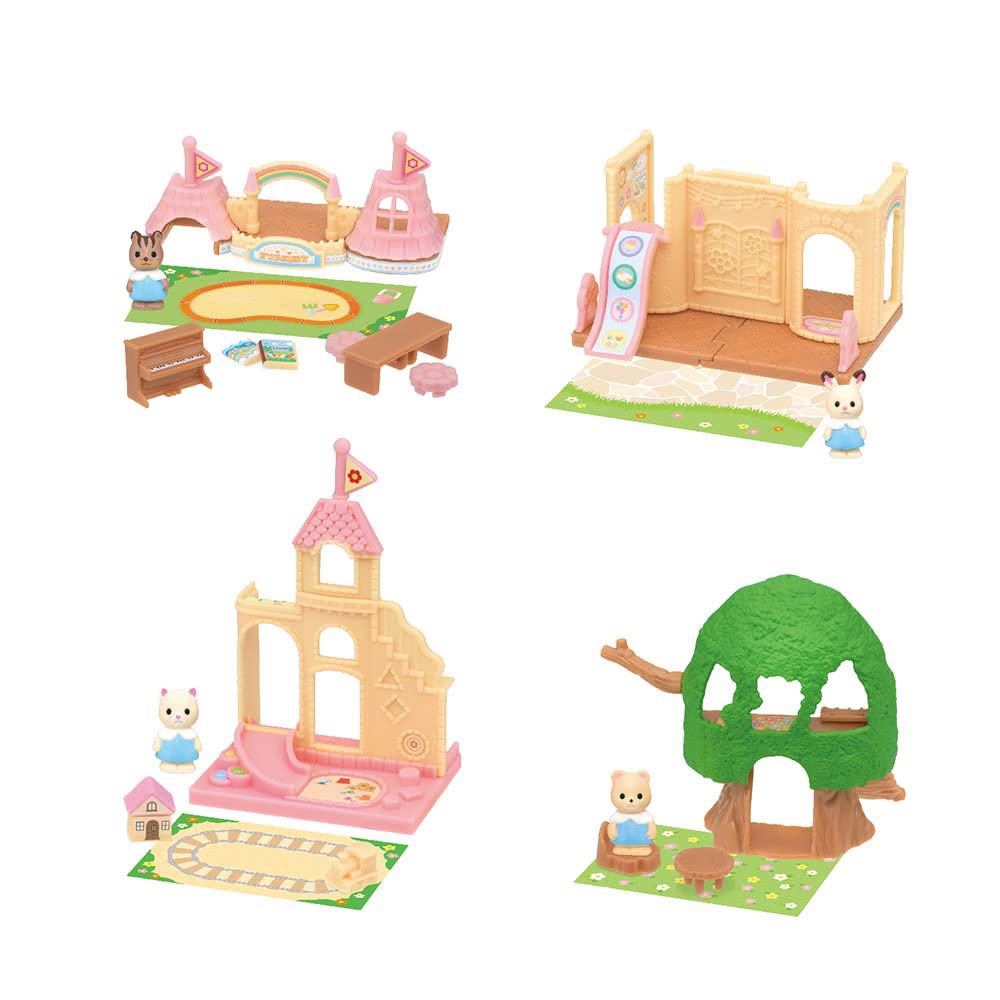 (FULL SET) KABAYA MINI SERIES FOREST NURSERY 4 boxes 2024 Sylvanian Families, Hobbies & Toys ...