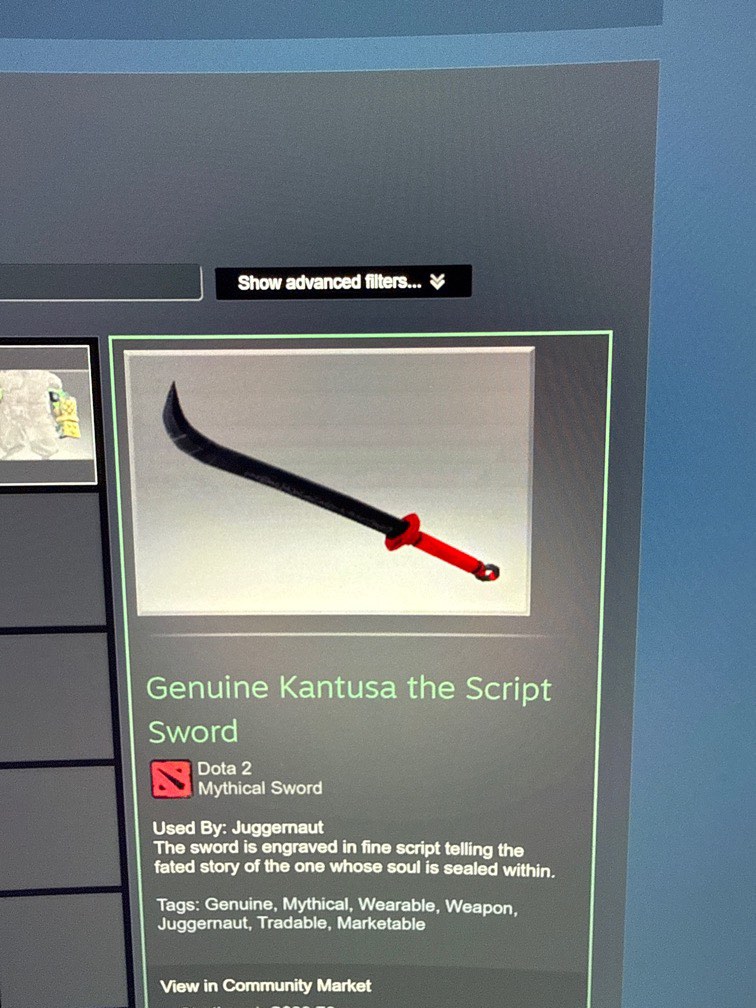 Genuine Kantusa the Script Sword, Video Gaming, Gaming Accessories, In ...