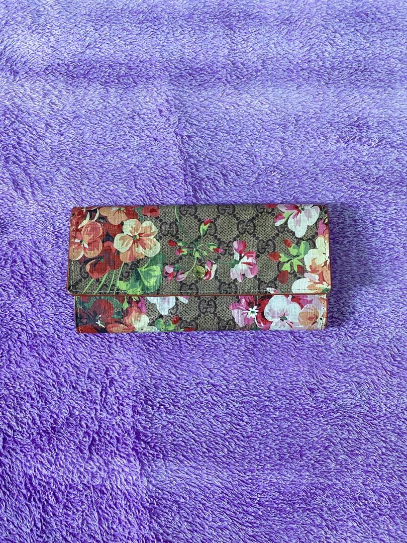 GUCCI GG BLOOMS LONG WALLET COMPLETE (NO BOX & RECEIPT), Luxury, Bags ...