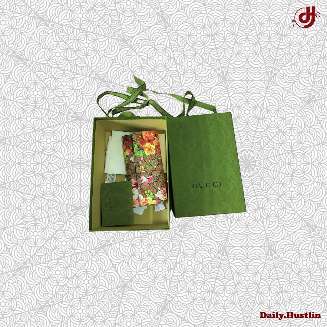 GUCCI GG BLOOMS LONG WALLET COMPLETE WITH RECEIPT AND BOX, Luxury, Bags ...